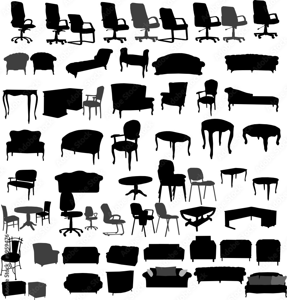 Vector furniture Stock Vector | Adobe Stock