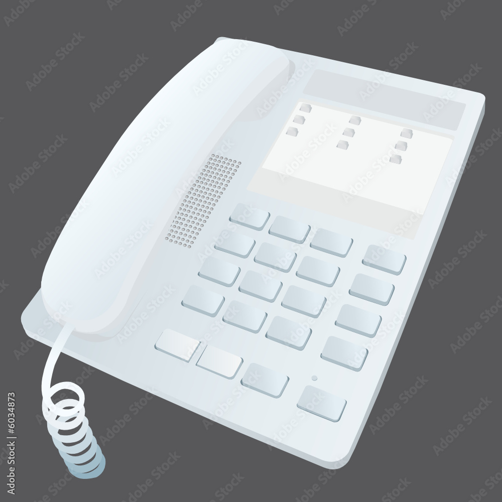 téléphone fixe Stock Vector | Adobe Stock