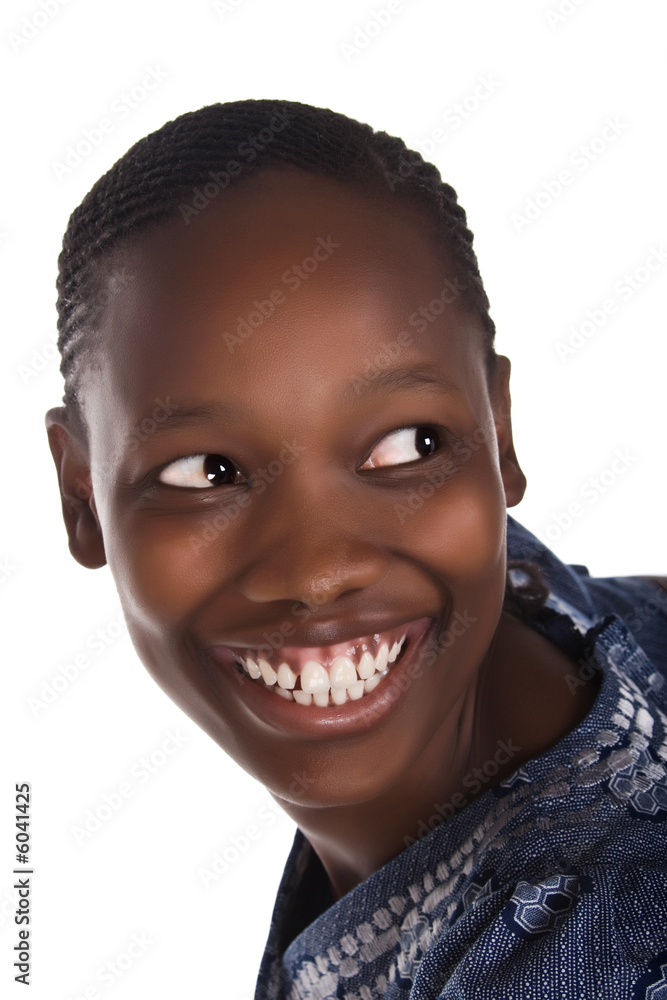 Young African woman traditional Botswana dress, dreadlocks Stock Photo ...