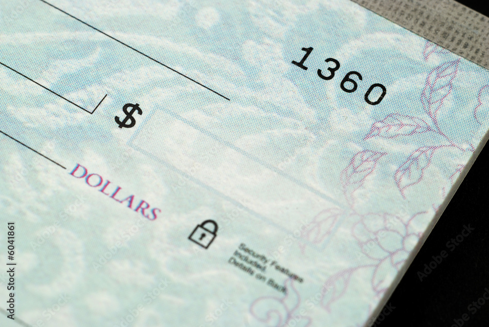 Stock pictures of checks used as a form of payment Stock Photo | Adobe ...