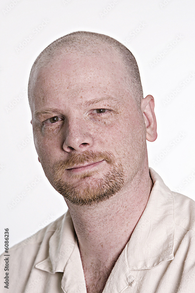 Handsome Bald Man Stock Photo | Adobe Stock