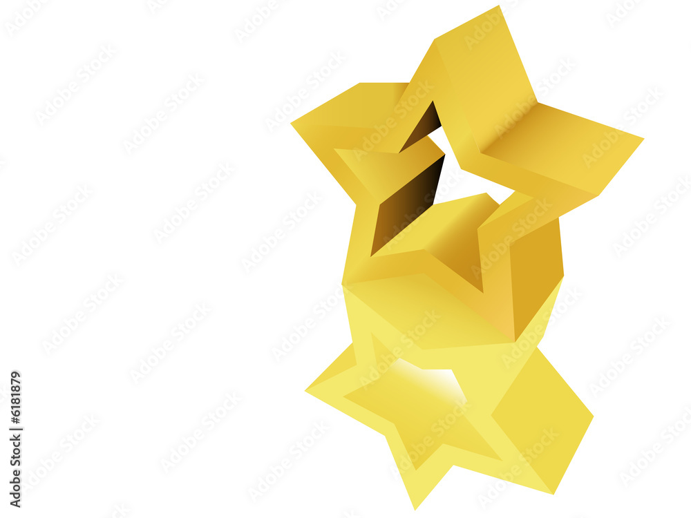 Gold Star Award Sculpture Statue Stock Illustration | Adobe Stock