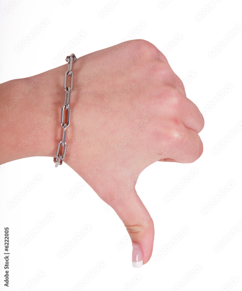 Daumen runter Stock Photo | Adobe Stock