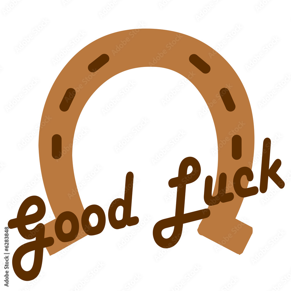 horseshoe - symbol of good luck Stock Illustration | Adobe Stock