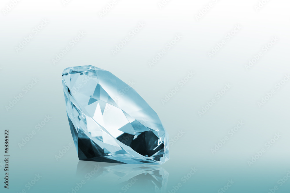 diamond on baby blue bg Stock Photo | Adobe Stock
