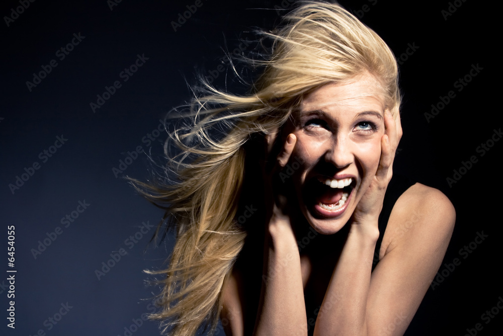Woman Screaming In Fear