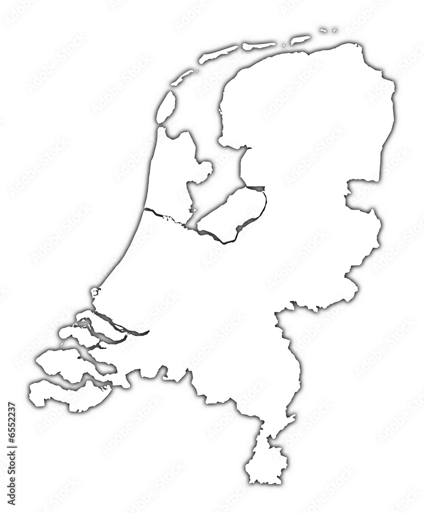 Netherlands Map Outline
