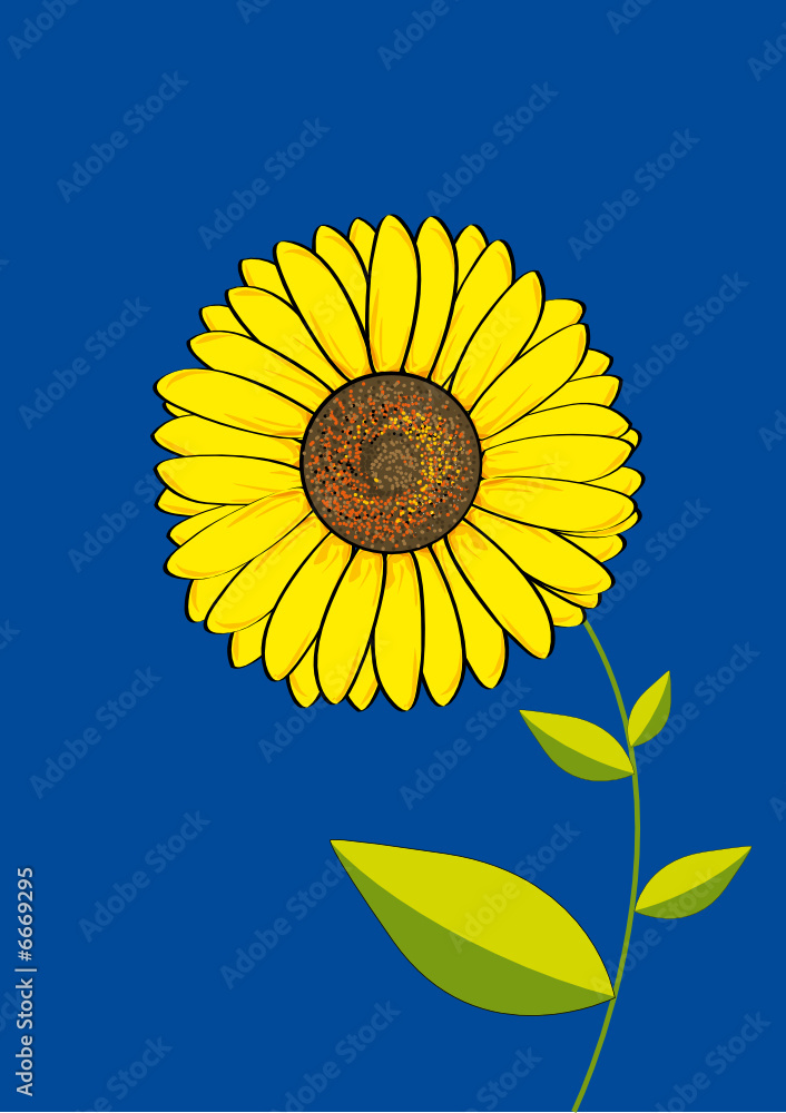 sonnenblume Stock Vector | Adobe Stock