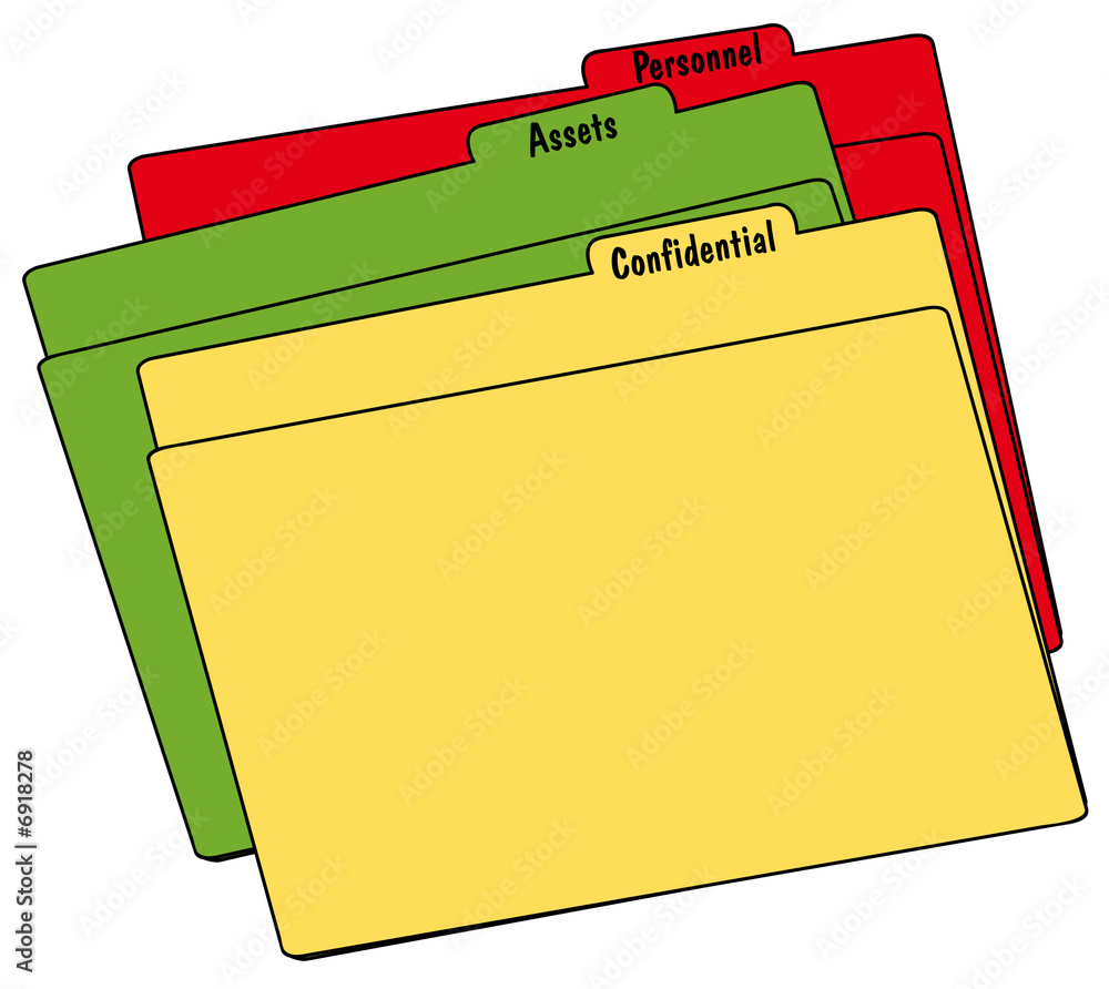 Confidential File Folders