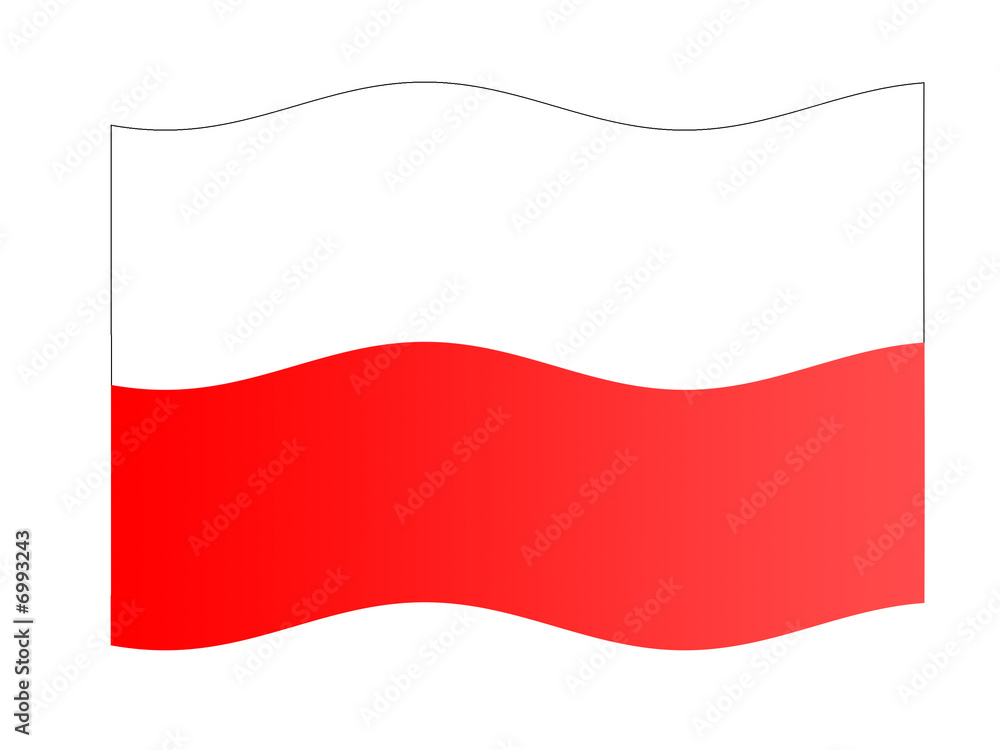 bandera polonia Stock Illustration | Adobe Stock