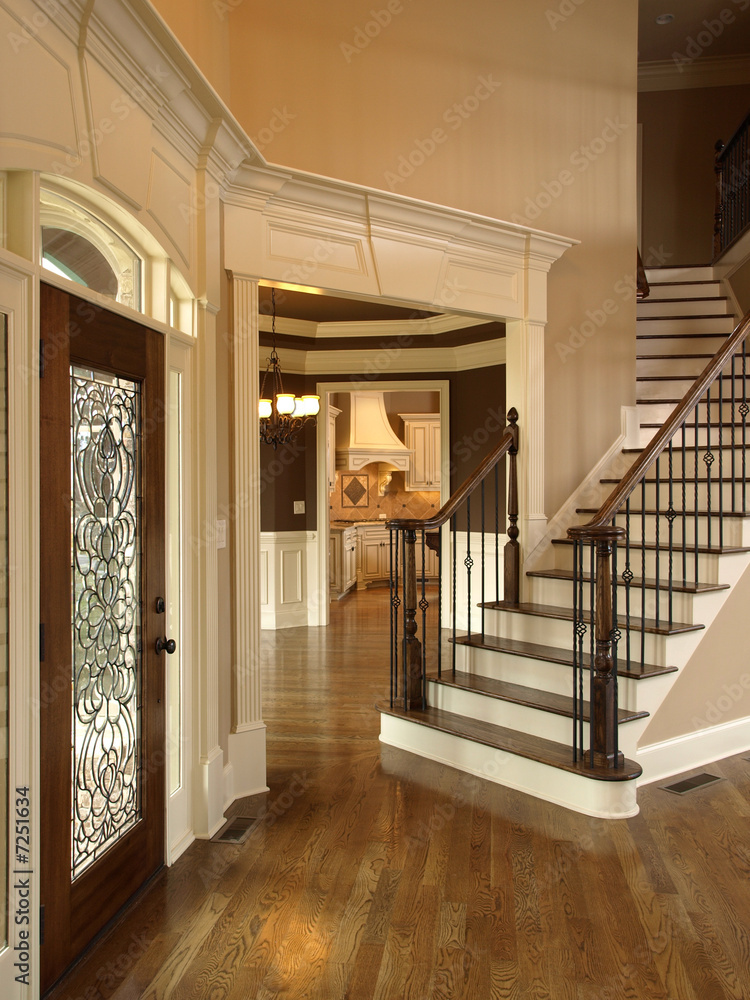 Luxury Foyer with Glass door 3 Stock Photo | Adobe Stock