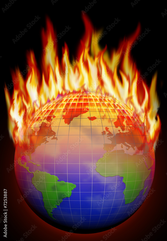 Global warming Stock Illustration | Adobe Stock