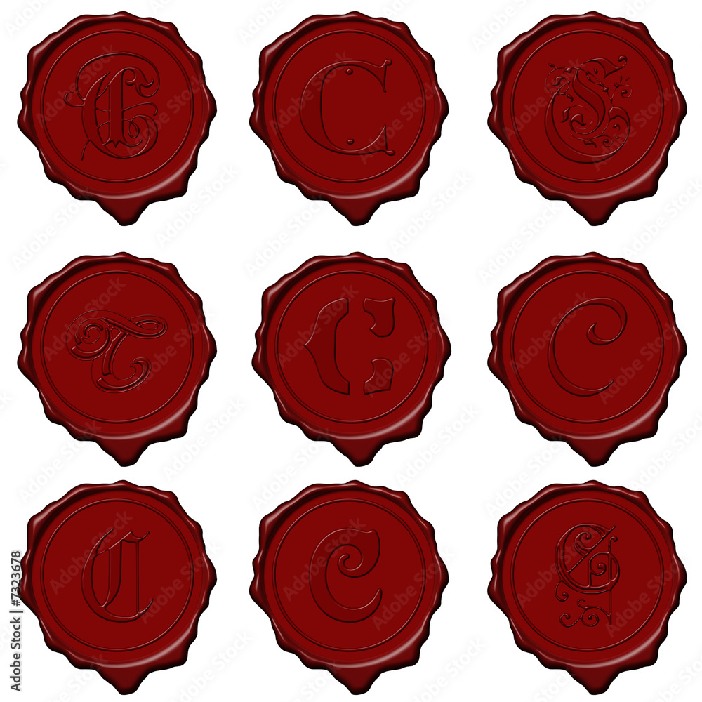 Wax Seal Letter C