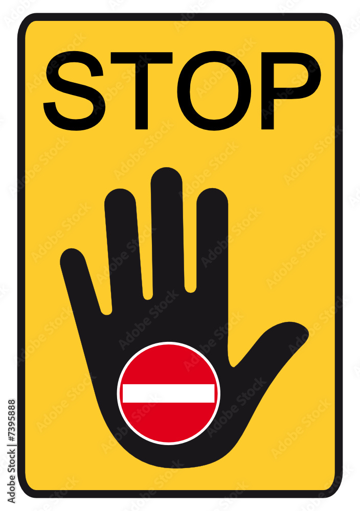 Stop, nicht weiterfahren Stock-Vektorgrafik | Adobe Stock
