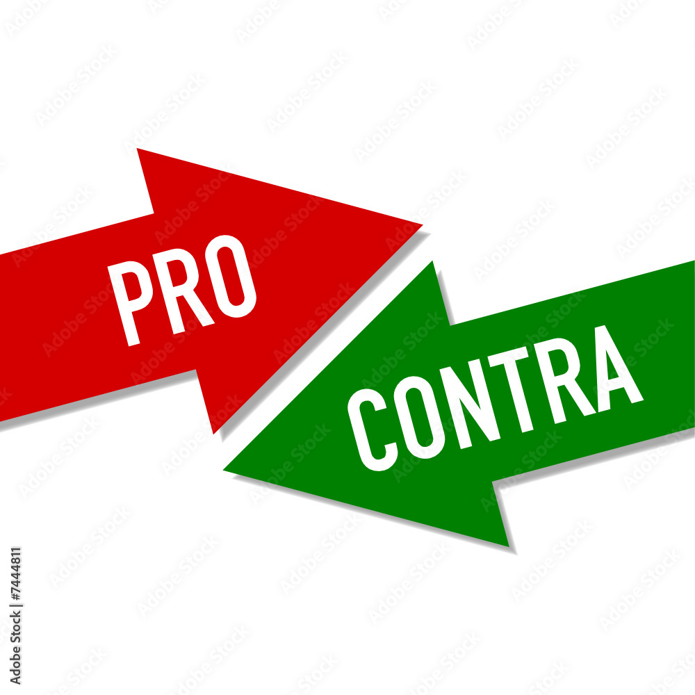 pro / contra Stock-Vektorgrafik | Adobe Stock