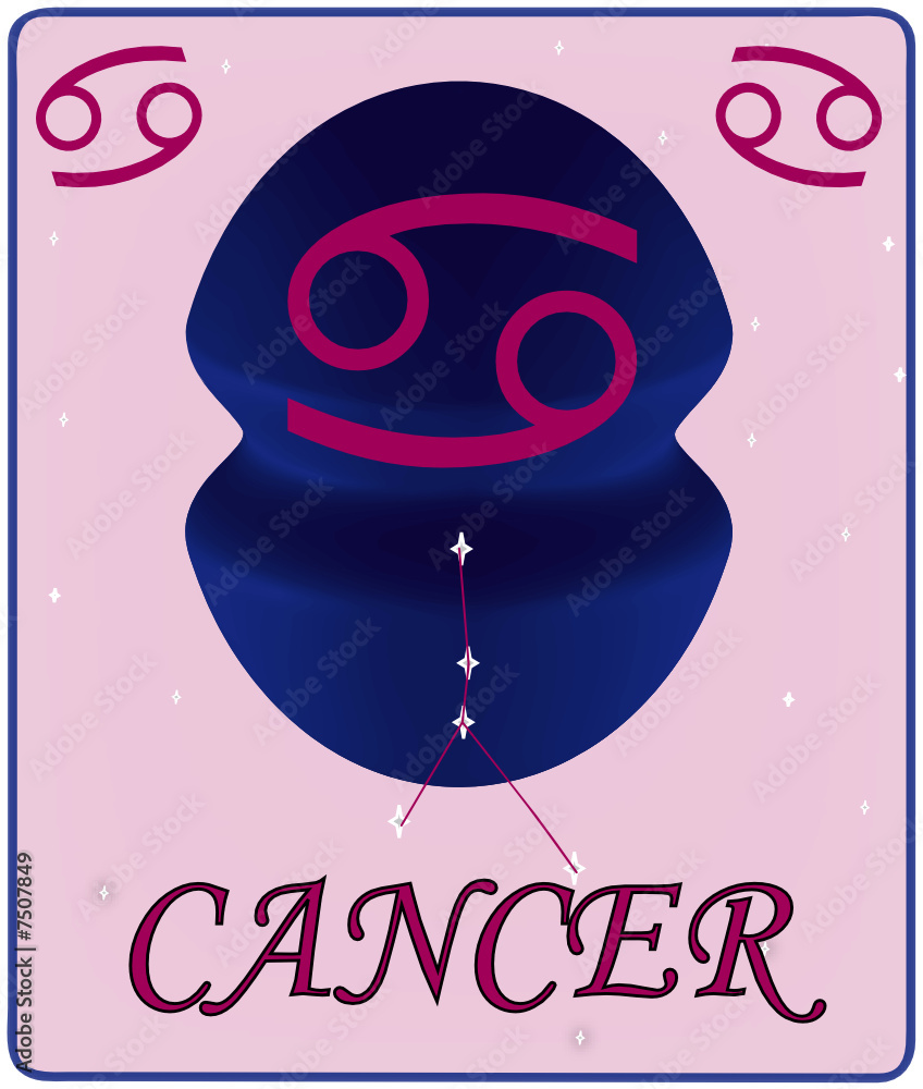 Vecteur Stock Cancer Signe Zodiaque 005 | Adobe Stock