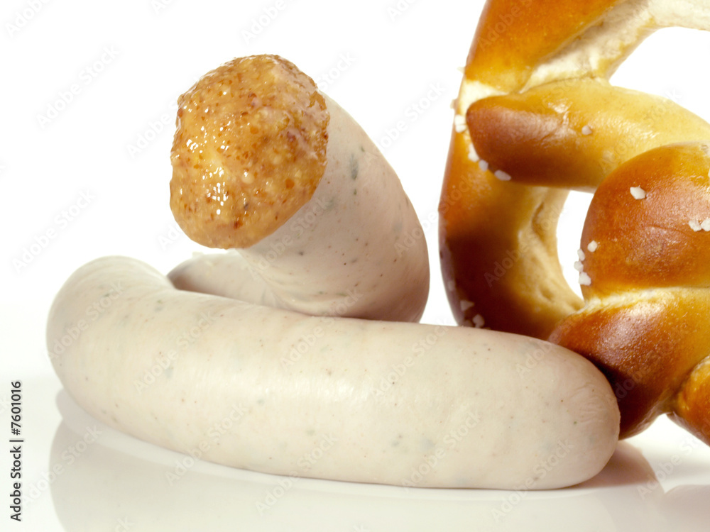 Weißwurst mit Senf Stock Photo | Adobe Stock