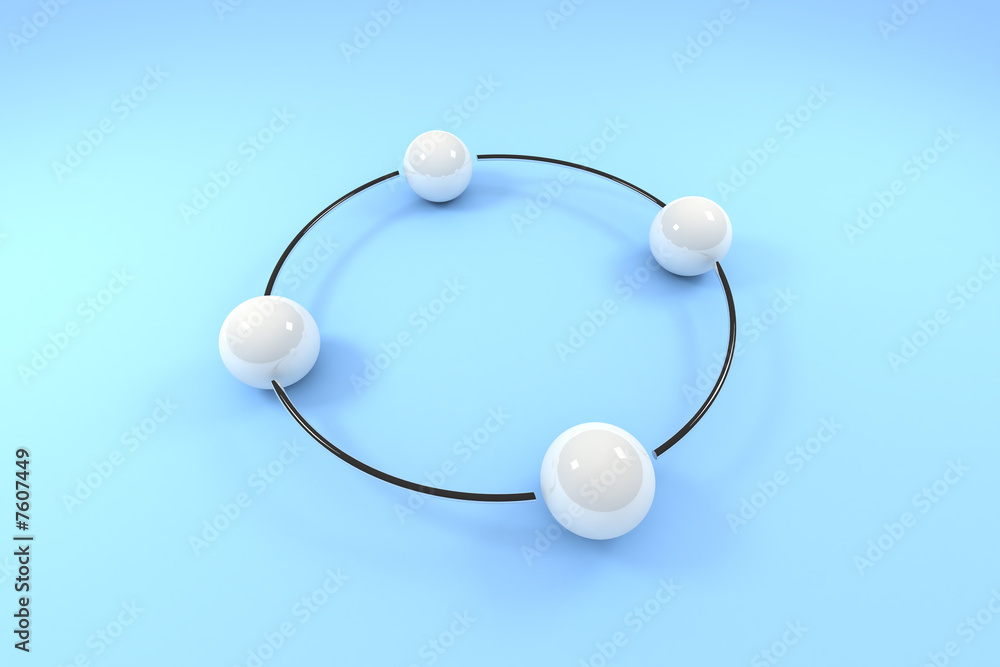 Token ring topology Stock Illustration | Adobe Stock