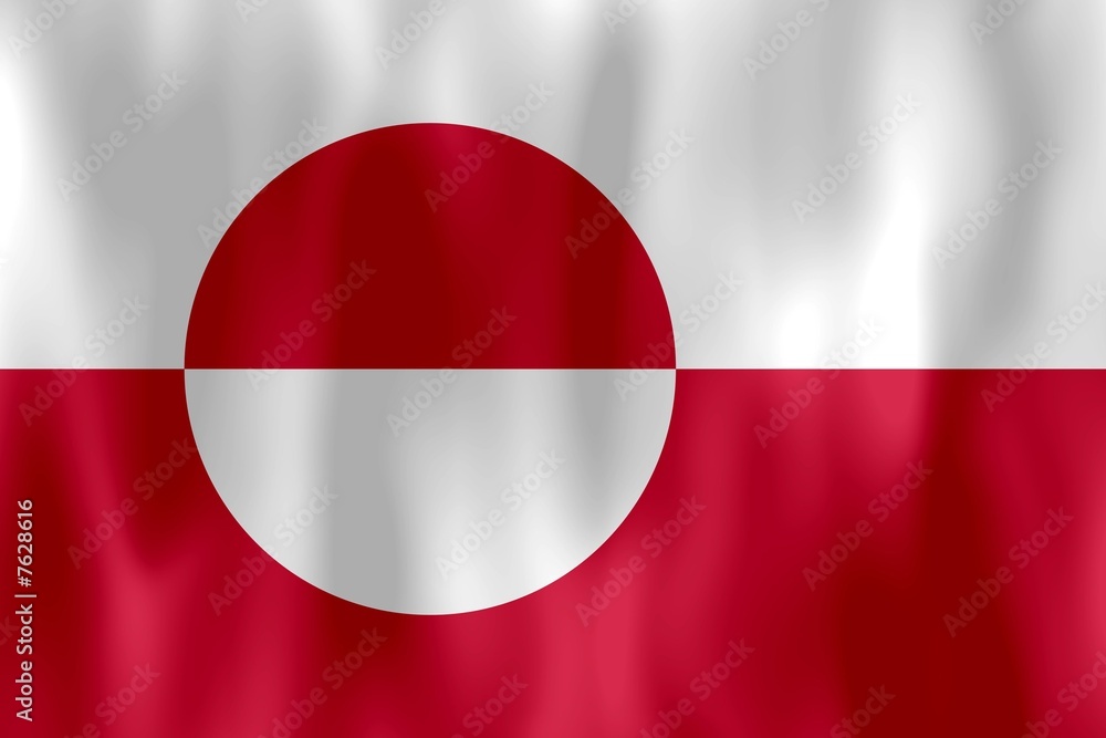 drapeau groenland greenland flag Stock Illustration | Adobe Stock