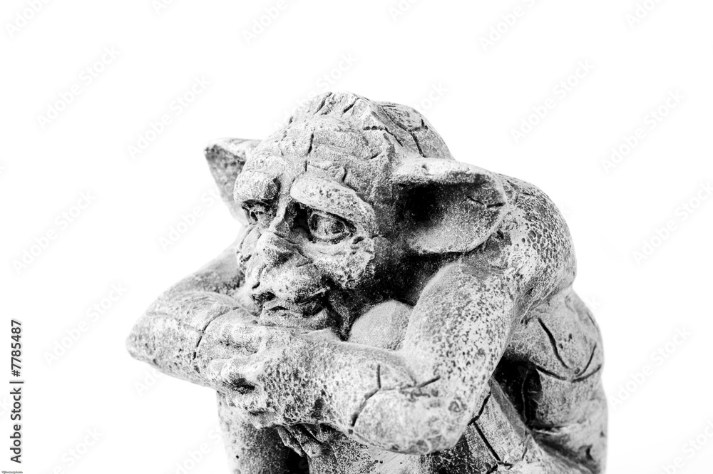 sitting troll from the side Stock Photo | Adobe Stock