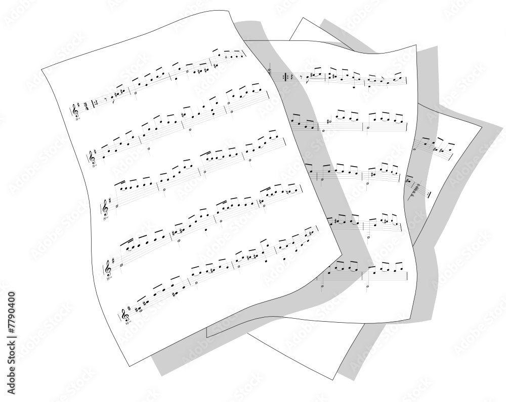 Partitura Stock Vector | Adobe Stock