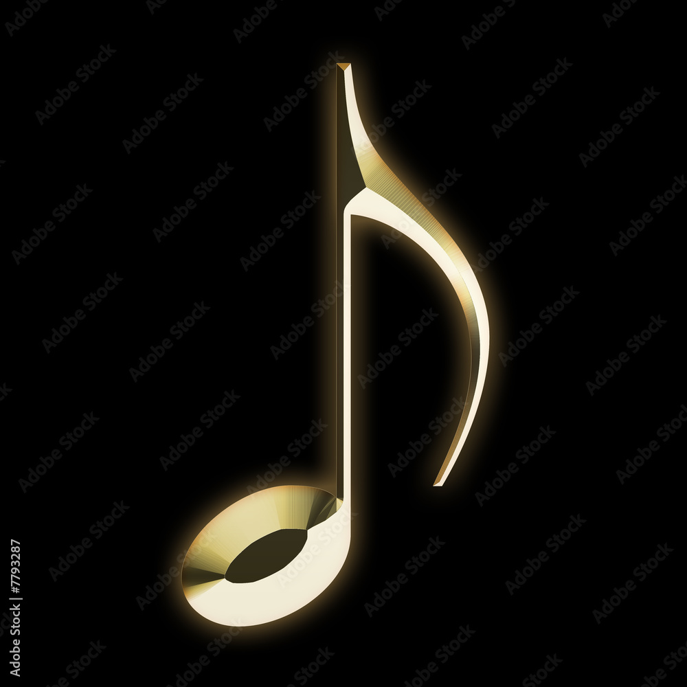 note de musique Stock Illustration | Adobe Stock