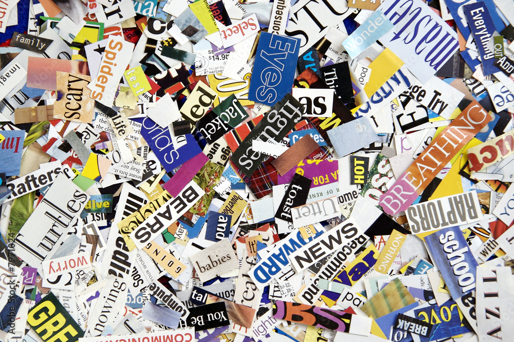 Poster Magazine Clipping Background – Wall Art | UkPosters