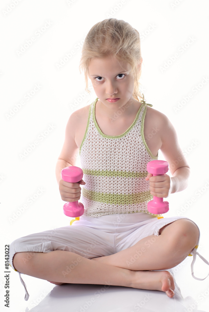 little girls athlete Stock Photo | Adobe Stock
