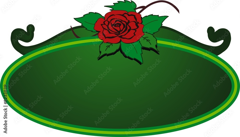 logo con rosa Stock Illustration | Adobe Stock