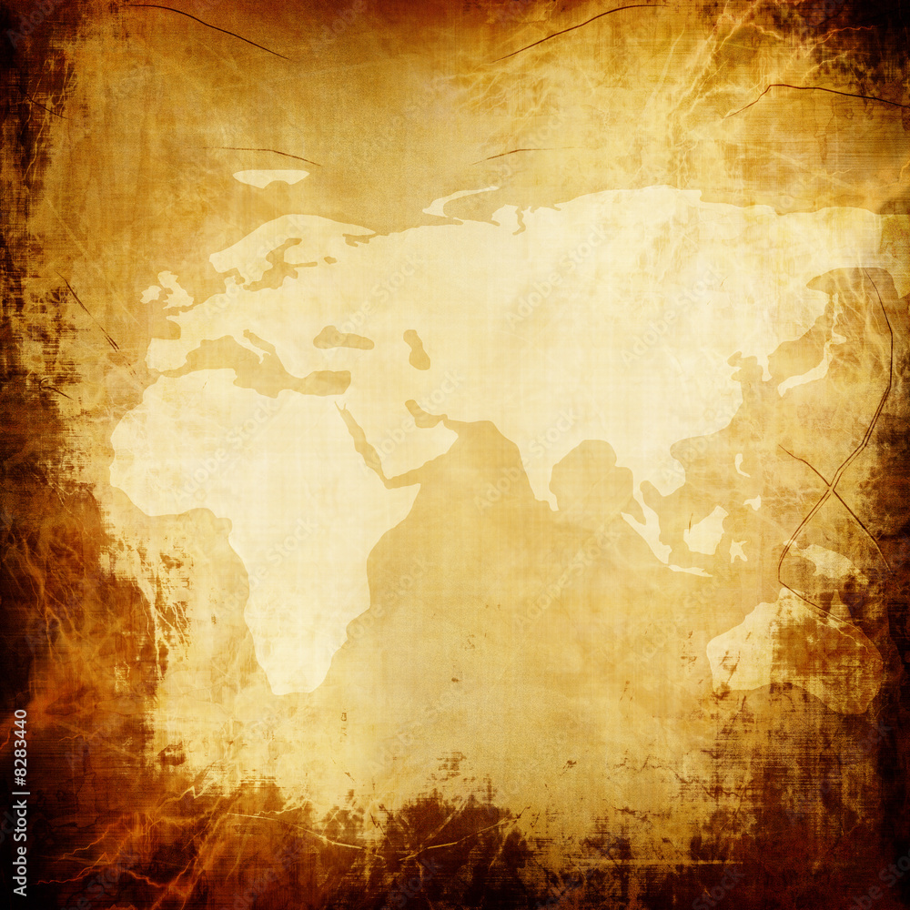 Old paper texture with map Stock Illustration | Adobe Stock