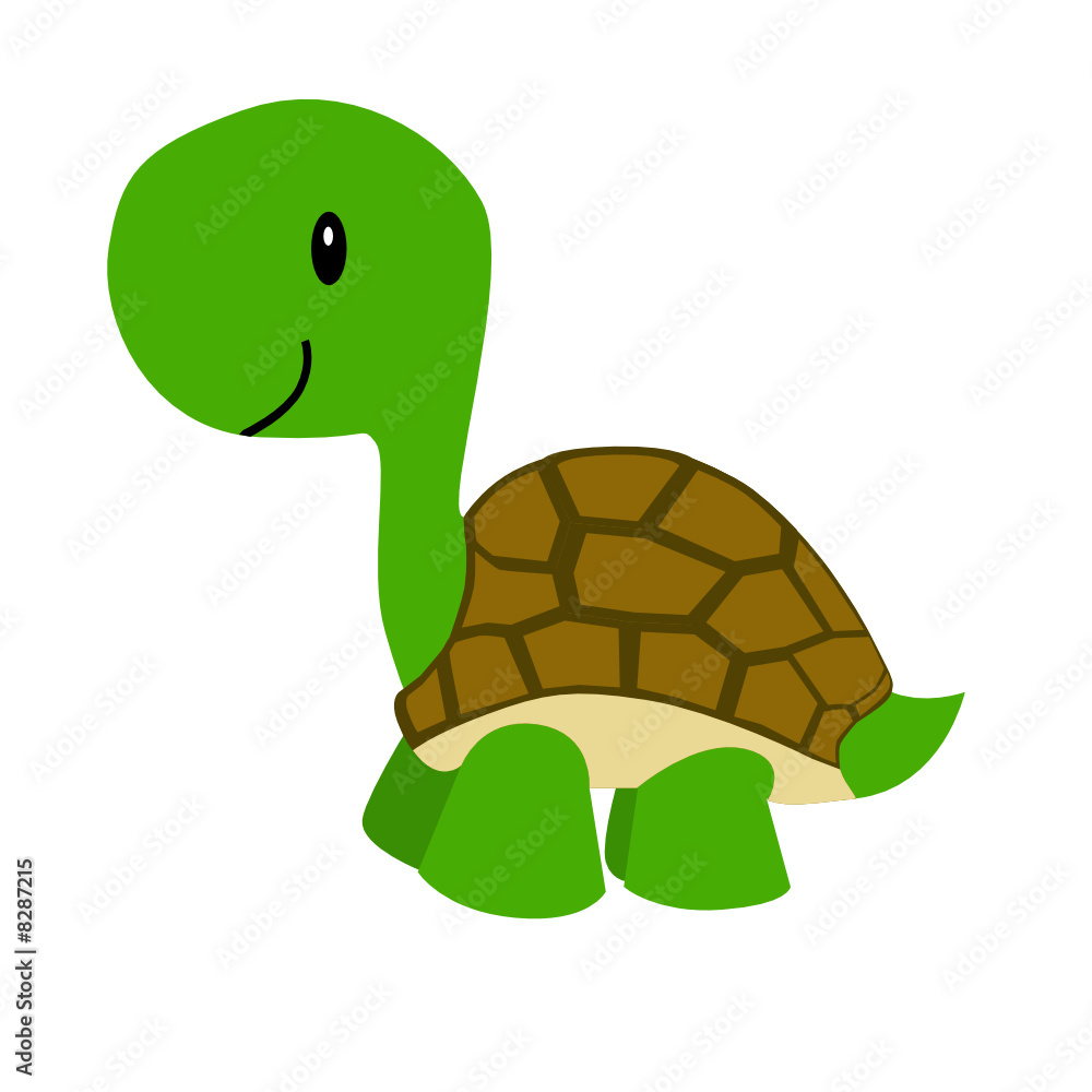 Cartoon turtle Stock Vector | Adobe Stock