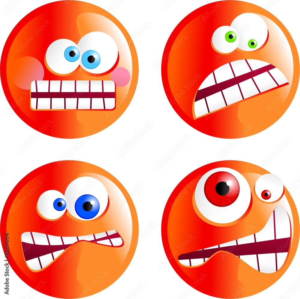 angry smilies Stock Illustration | Adobe Stock