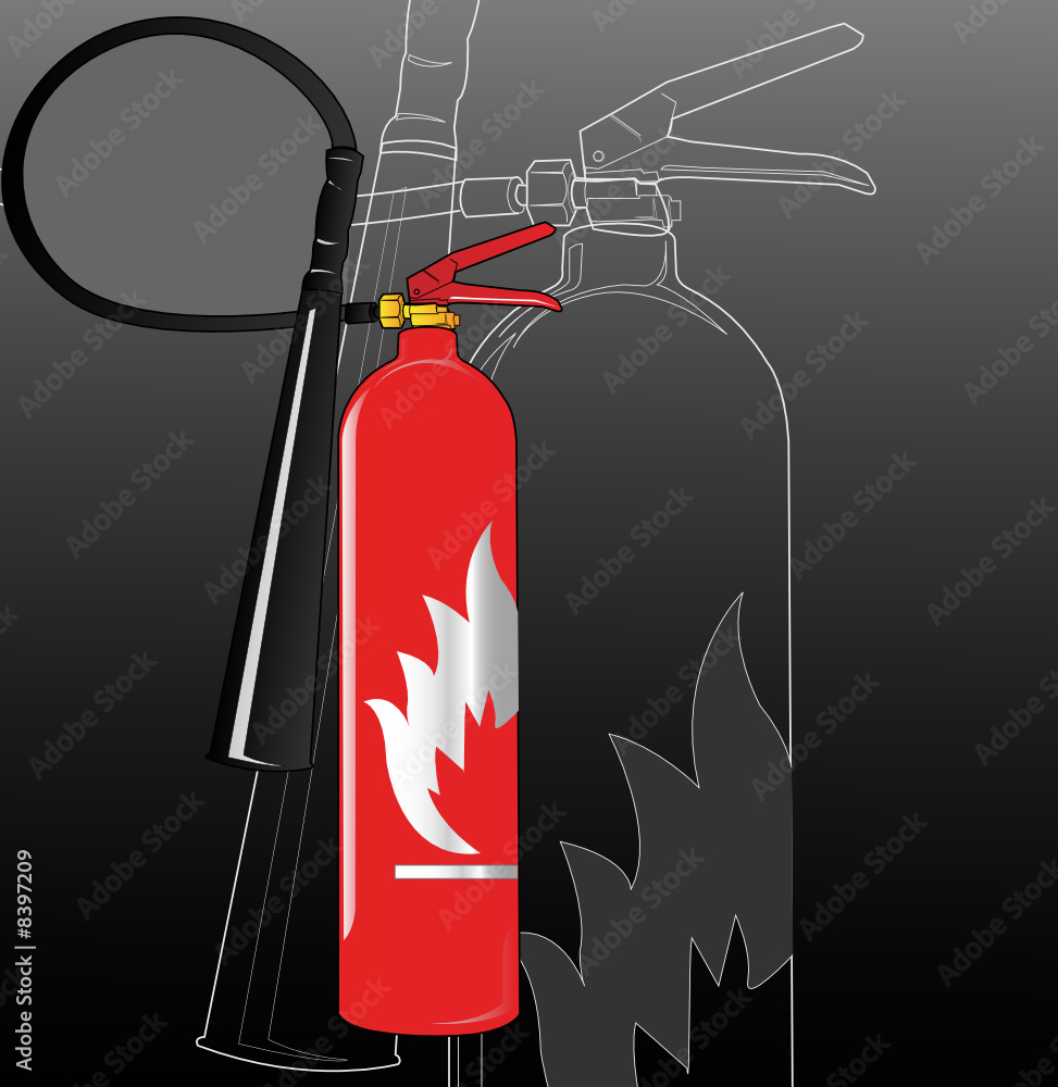 estintore Stock Vector | Adobe Stock