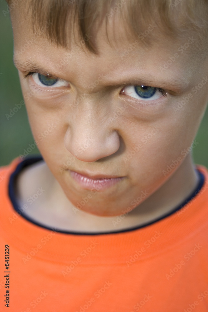 Angry kid Stock Photo | Adobe Stock