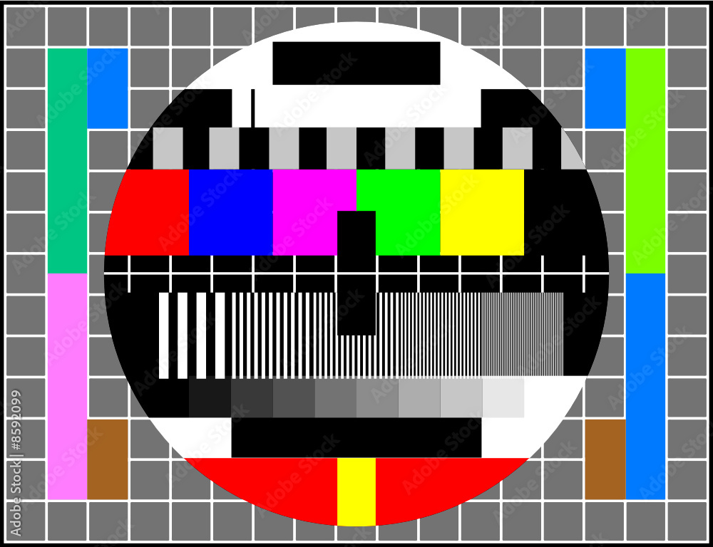 tv test pattern Stock Vector | Adobe Stock