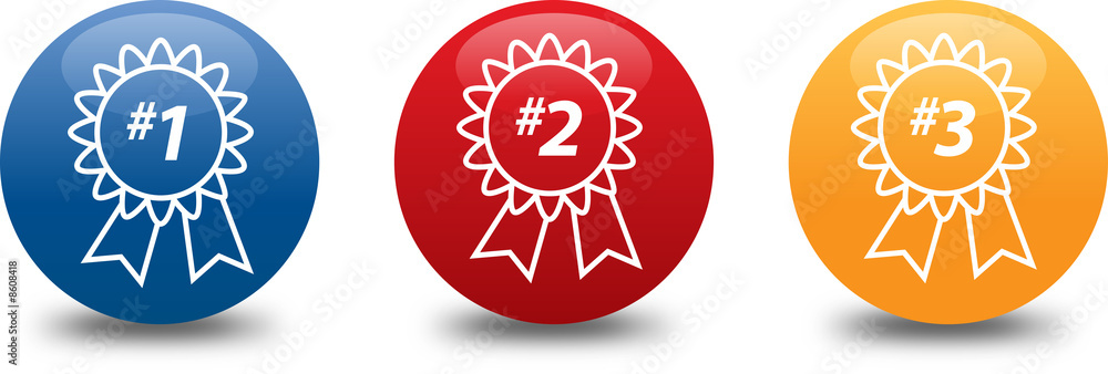 First Second and Third Place Ribbons Stock Photo | Adobe Stock