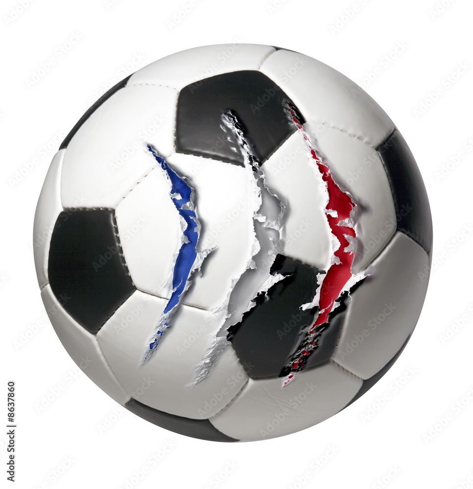 soccer ball scratched Stock Photo | Adobe Stock