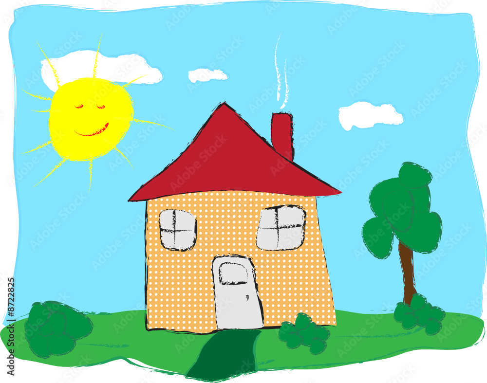 Haus Comic Stock Vector | Adobe Stock