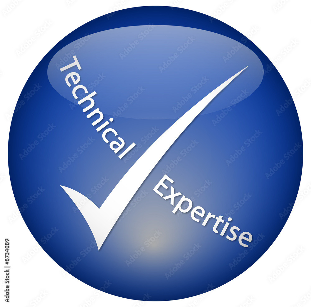 "Technical Expertise" logo Stock Illustration | Adobe Stock