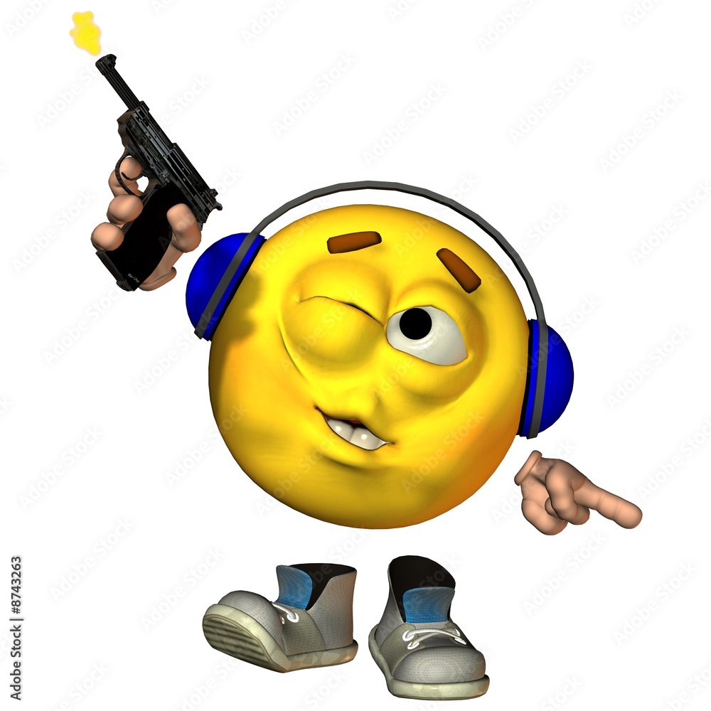 Smilie - Startschuss Stock-Illustration | Adobe Stock