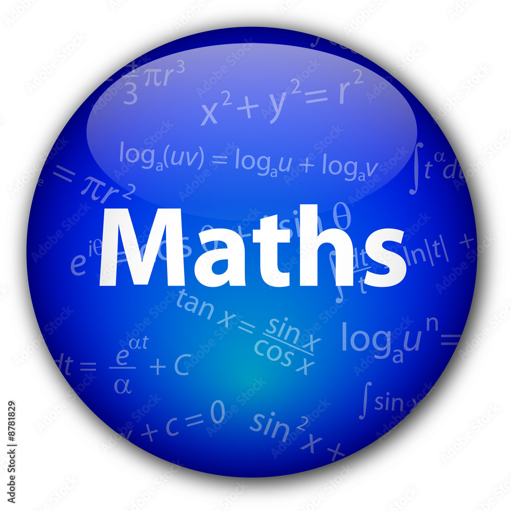 "Maths" button Stock Illustration | Adobe Stock