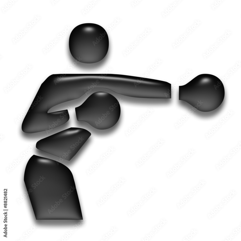 boxen boxing symbol Stock Illustration | Adobe Stock