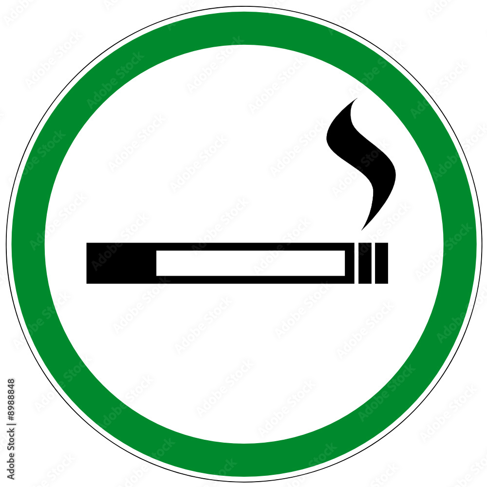 Rauchen erlaubt Stock Vector | Adobe Stock