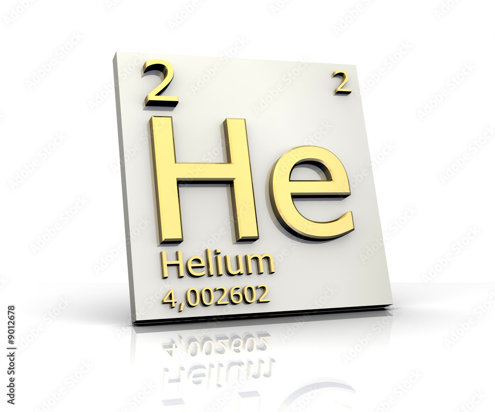 Helium form Periodic Table of Elements Stock Illustration | Adobe Stock
