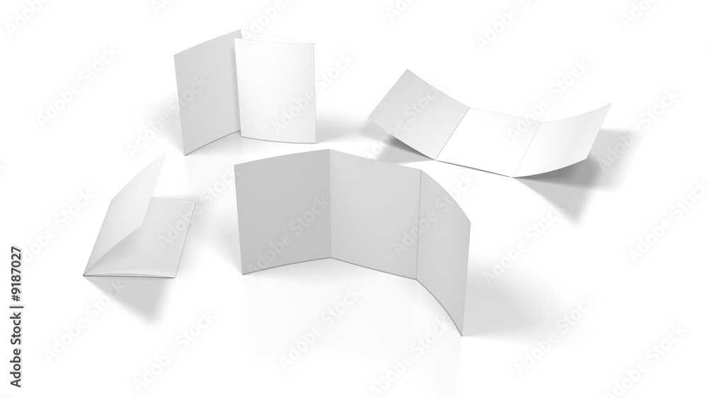 flyer blank on white background Stock Illustration | Adobe Stock