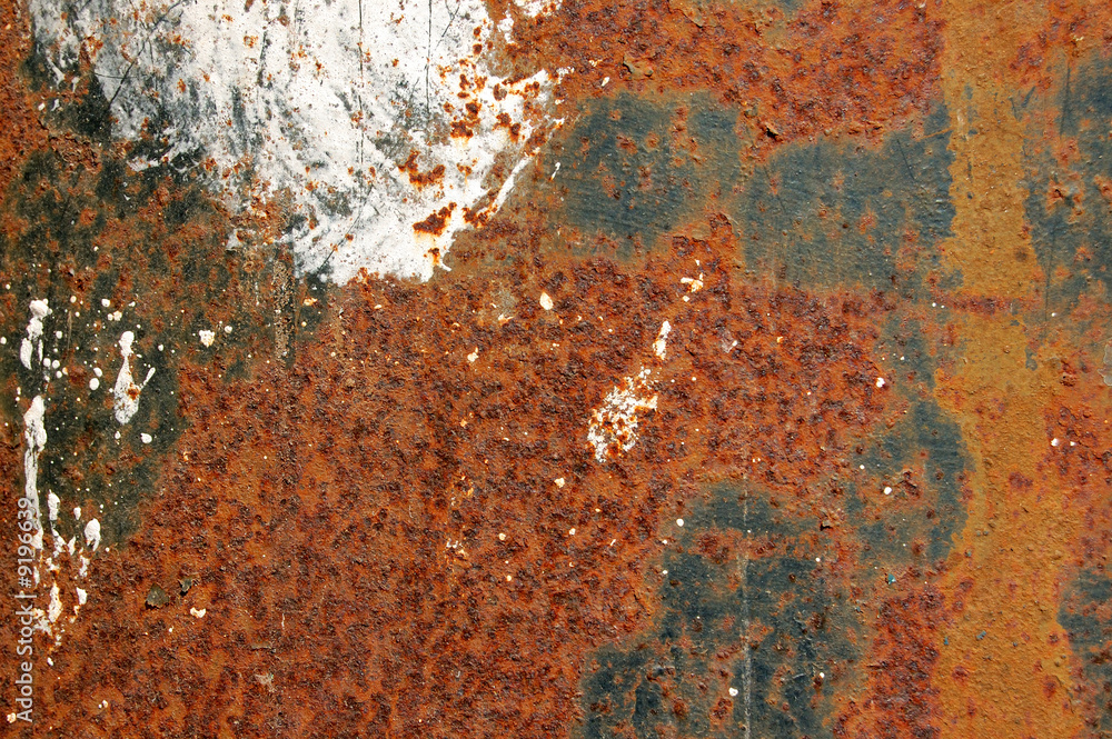 Rusted iron surface texture with rust and dripping paint color Stock ...