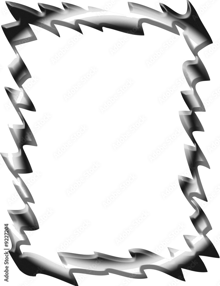 frame border design isolated on white Stock Illustration | Adobe Stock