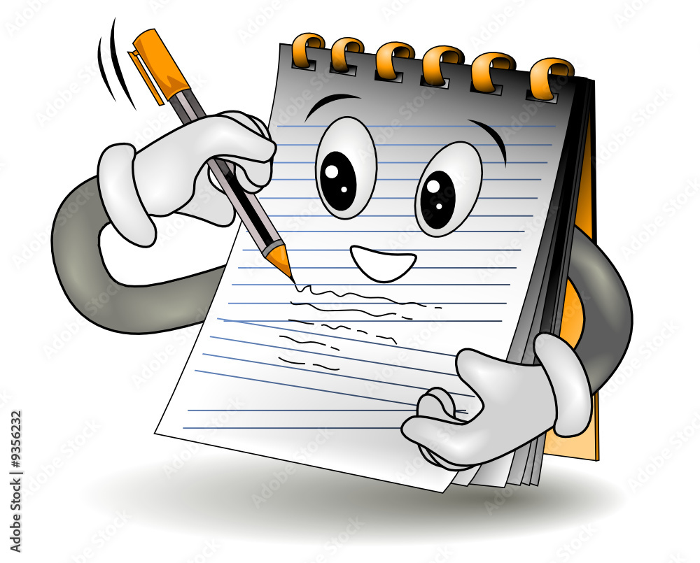 Note Taking Stock Vector | Adobe Stock