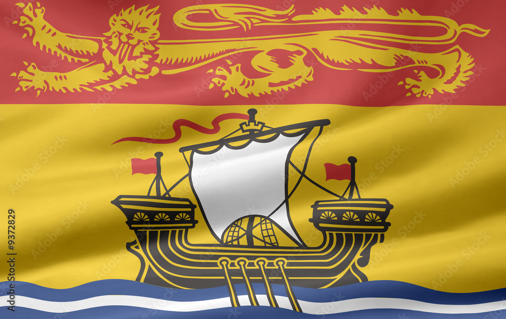 New Brunswick Flagge Stock Photo | Adobe Stock