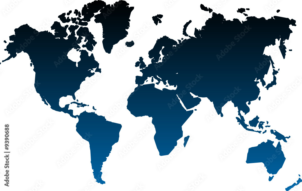 Carte du monde Stock Vector | Adobe Stock